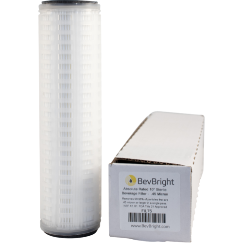 BevBright® .45 Micron Absolute Sterile Beverage Filter Cartridge