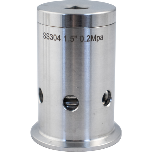 MB® Pressure Relief Valve | T.C. PRV | 1.5" Tri-Clamp | 2 BAR | 29 PSI ...