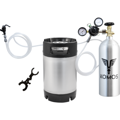 KOMOS® Homebrew Kegging Kit | Ball Lock Keg | Corny Keg | Premium Dual ...