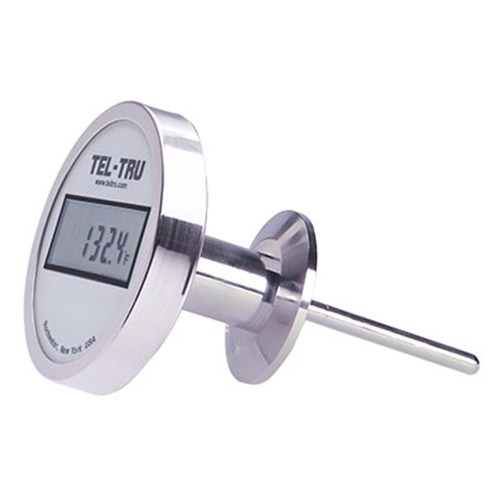 Tel-Tru SD3 Industrial Digital Thermometer | 1.5" Tri-Clamp | 3" Face