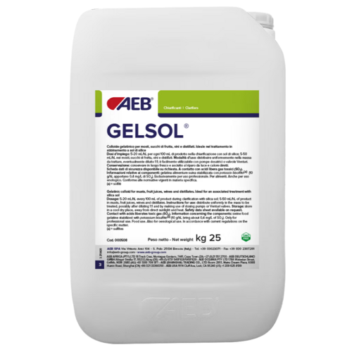AEB Gelsol | Liquid Hydrosoluble Gelatin | Fining Agent | 25 kg